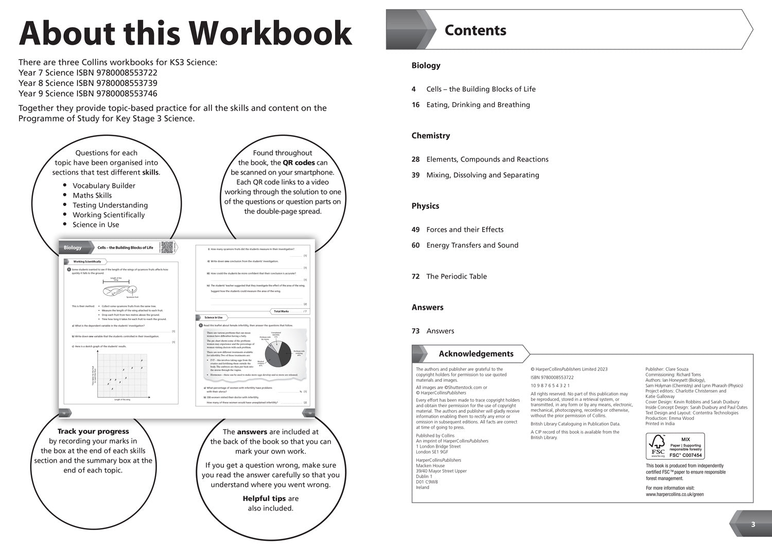 KS3 Science Year 7 Workbook: Ideal for Year 7 by – Collins