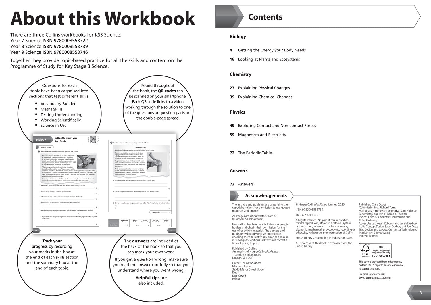 KS3 Science Year 8 Workbook: Ideal for Year 8 by – Collins