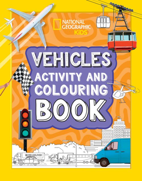 Vehicles Activity and Colouring Book by – Collins