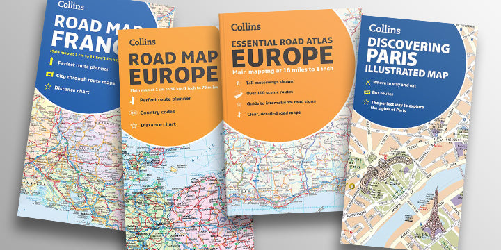 Europe Road Maps & Atlases | Travel Europe with Confidence – Collins
