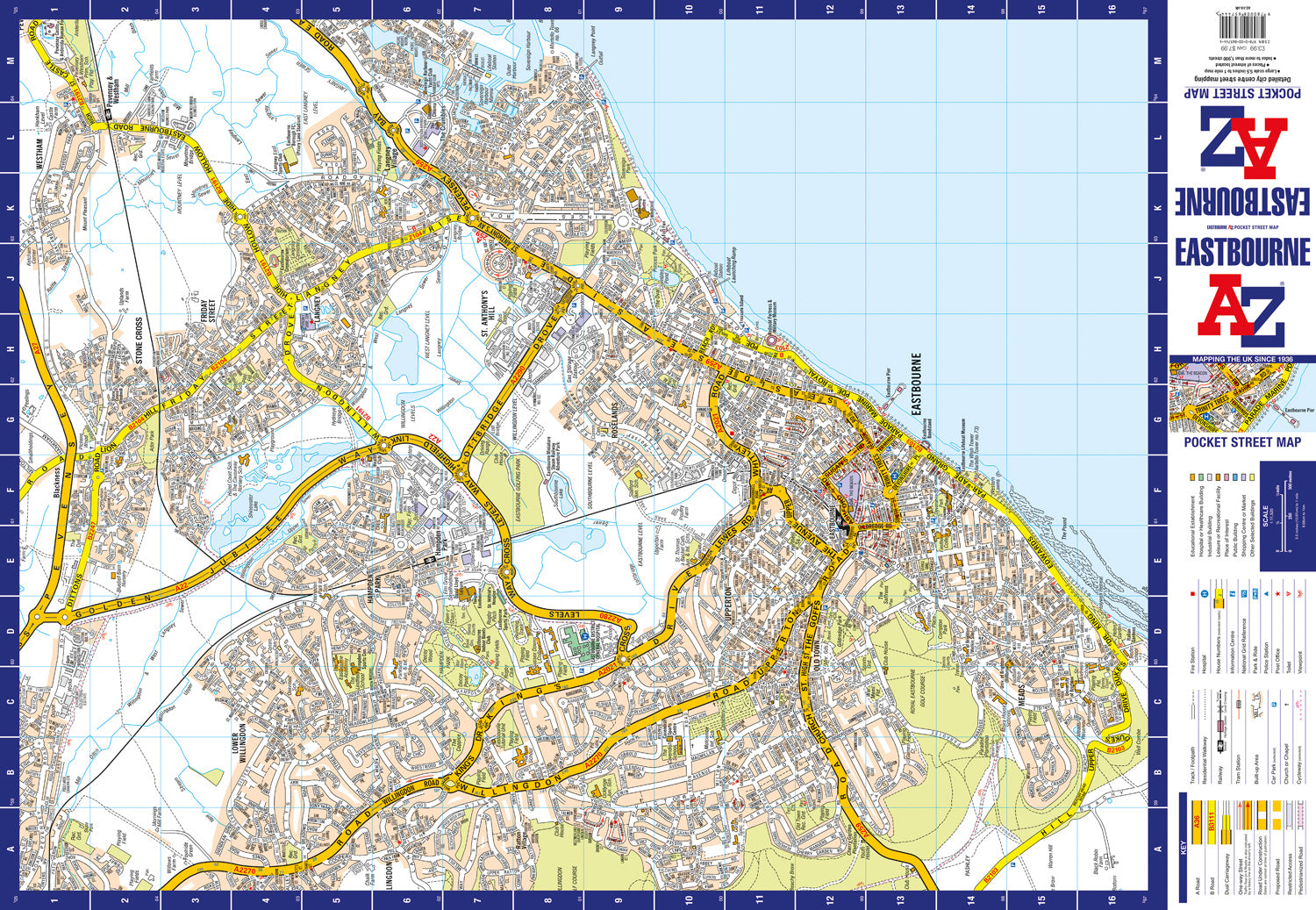 Eastbourne A-Z Pocket Street Map – Collins