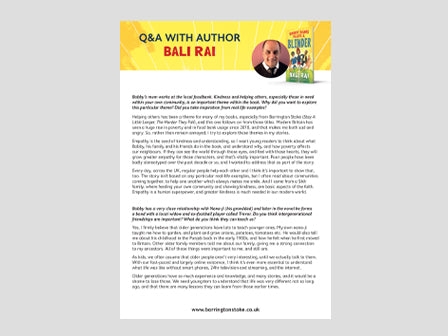 Bali Rai Author Spotlight – Collins