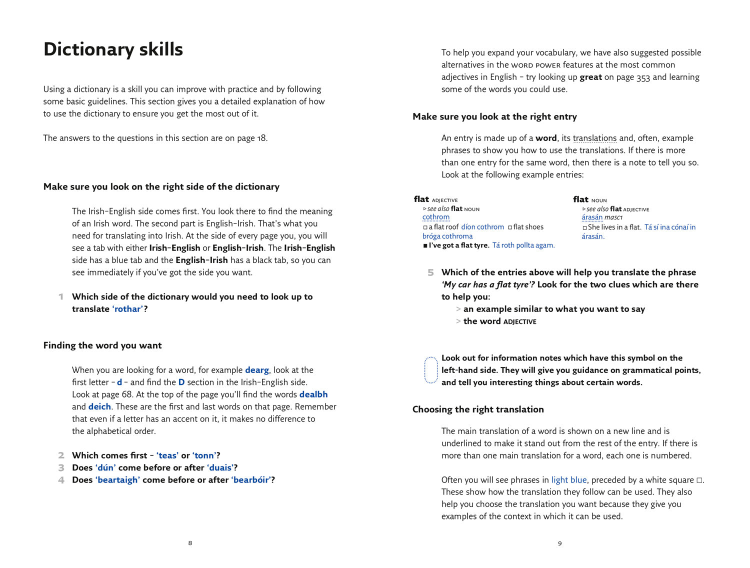 Easy Learning Irish Dictionary by – Collins