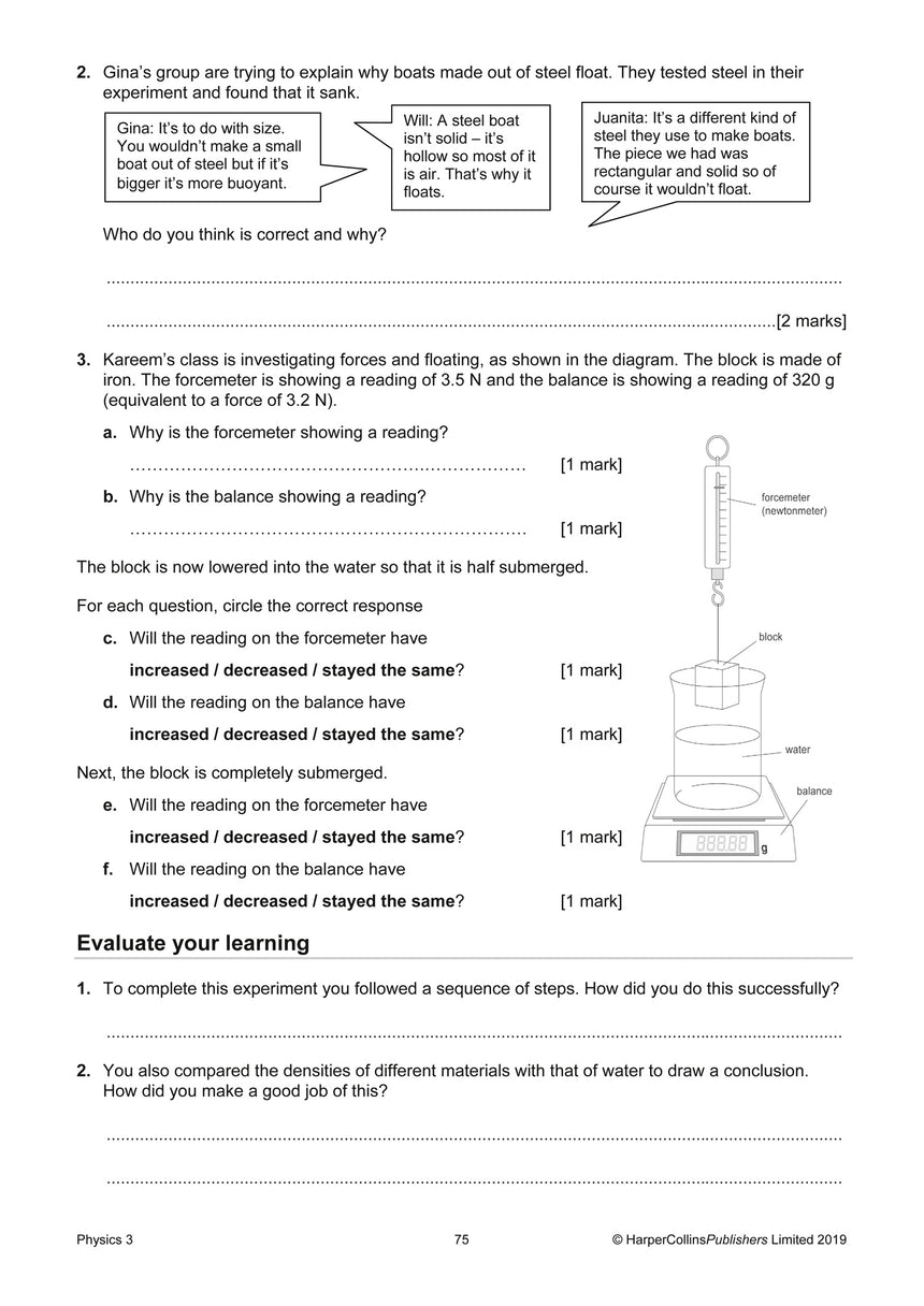 Key Stage 3 Science Lab Book: Get ready for AQA GCSE (9–1) – Collins