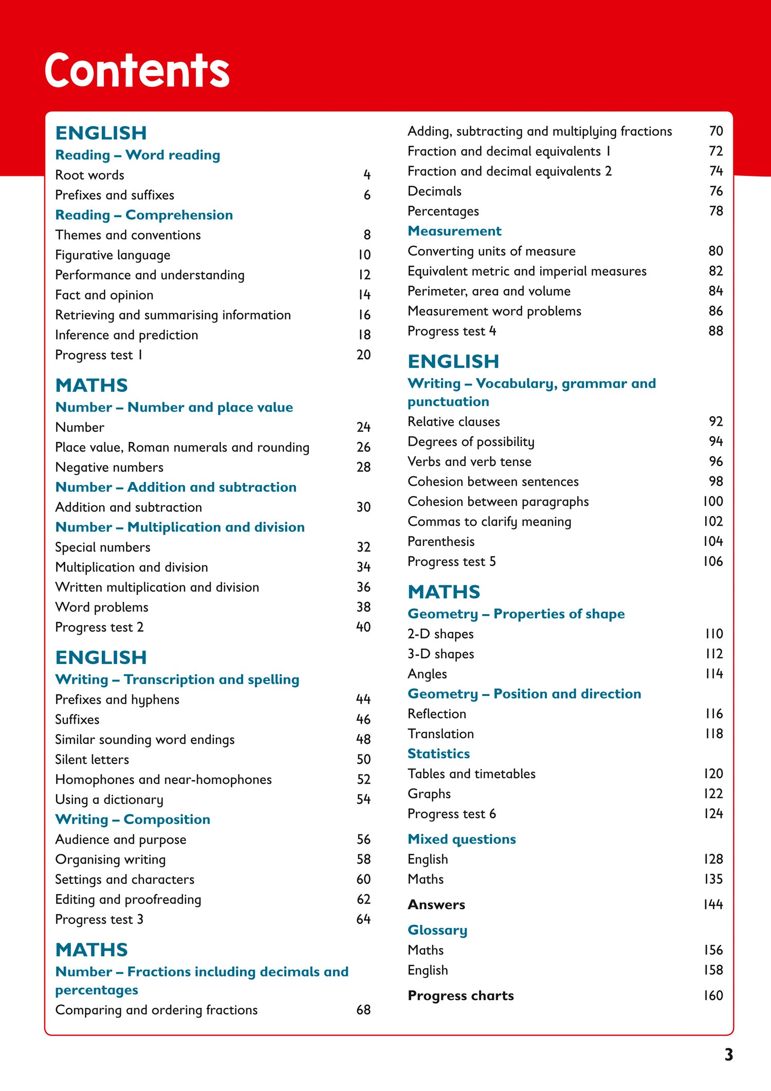 Year 5 Maths and English KS2 Targeted Study & Practice Book by – Collins