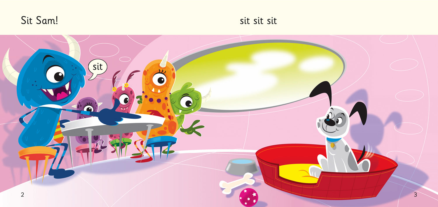 Sam Sits: Band 01A/Pink A by Alex Marson – Collins