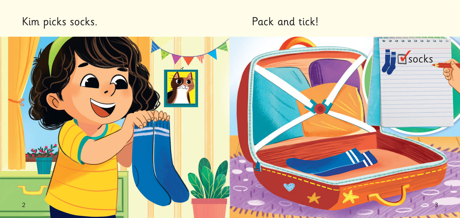 Pack and Tick: Phase 2 Set 3 by Emily Hooton – Collins