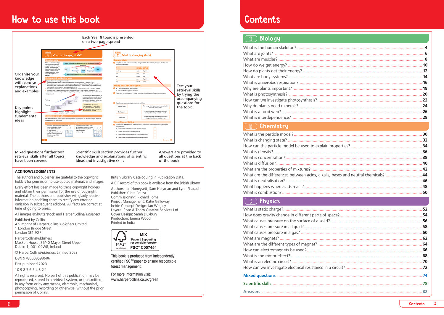 KS3 Science Year 8: Organise and retrieve your knowledge by – Collins