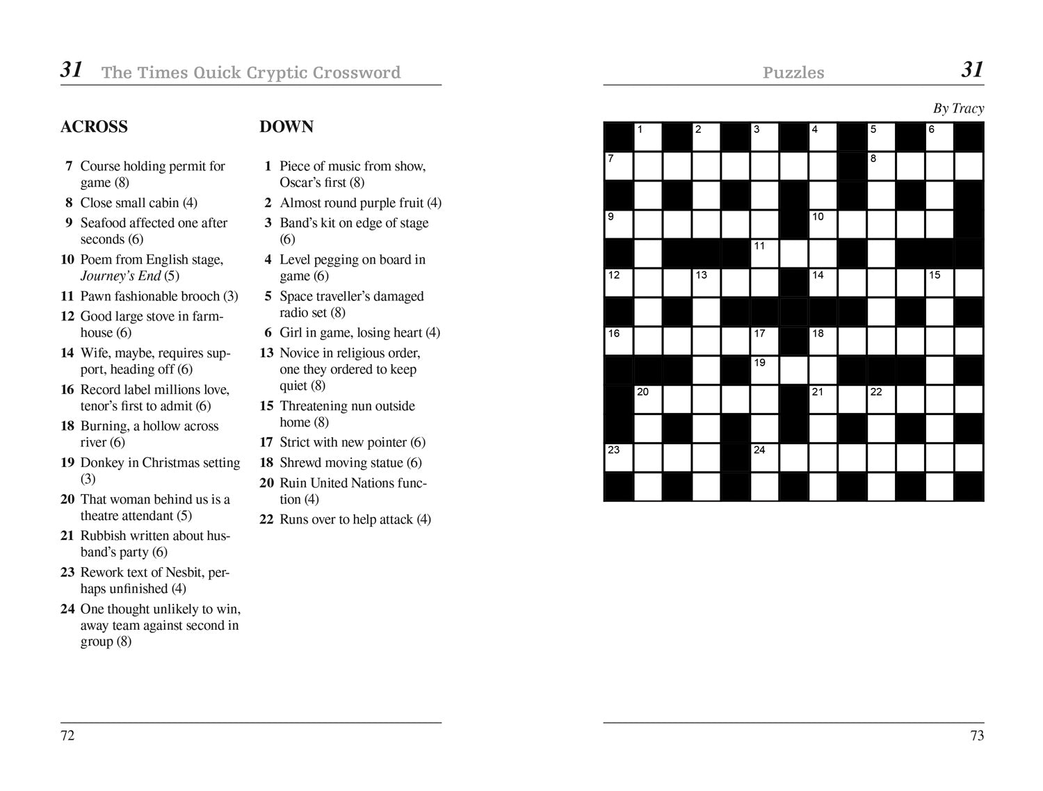 The Times Quick Cryptic Crossword Book 9 by Richard Rogan – Collins