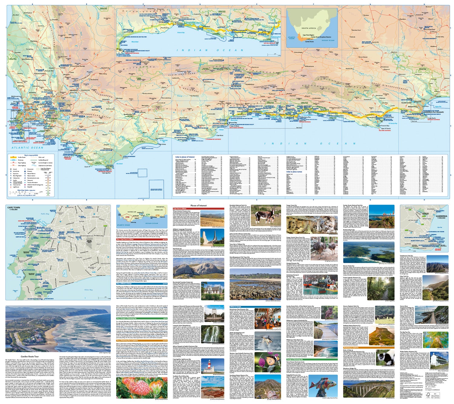Collins Garden Route Touring Map by Collins Maps