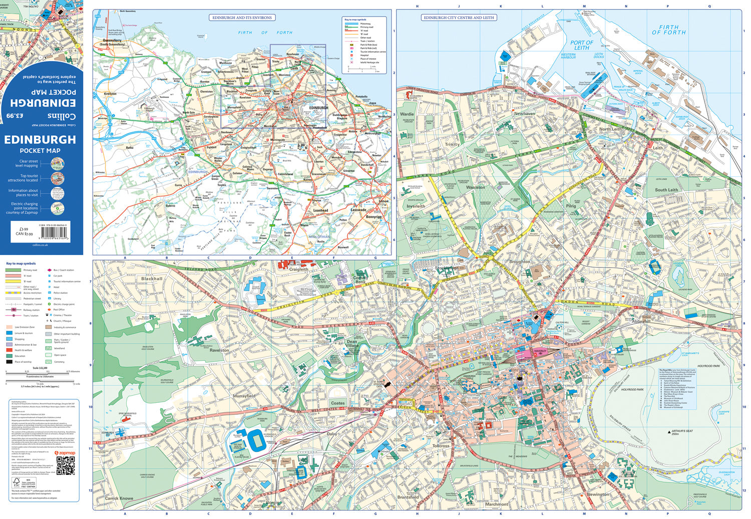 Edinburgh Pocket Map: The perfect way to explore Edinburgh – Collins