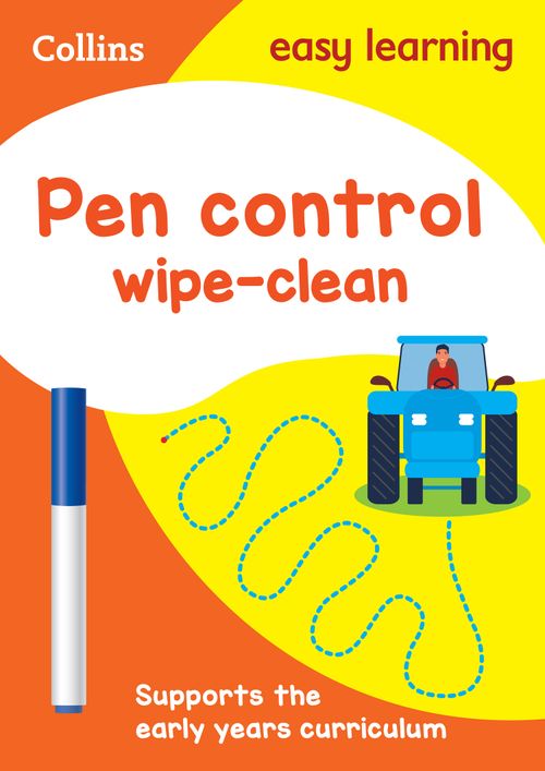Collins Easy Learning Preschool - Pen Control Age 3-5 Wipe Clean Activ