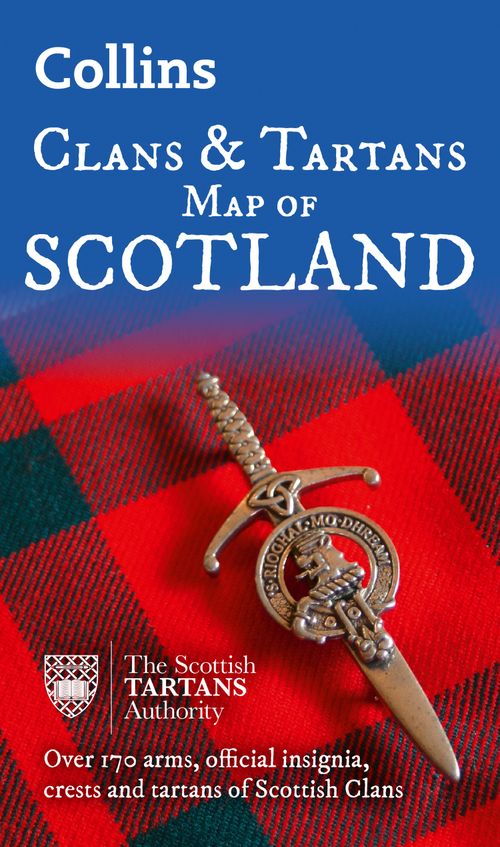 Collins Scotland Clans and Tartans Map: Over 170 arms, official insign